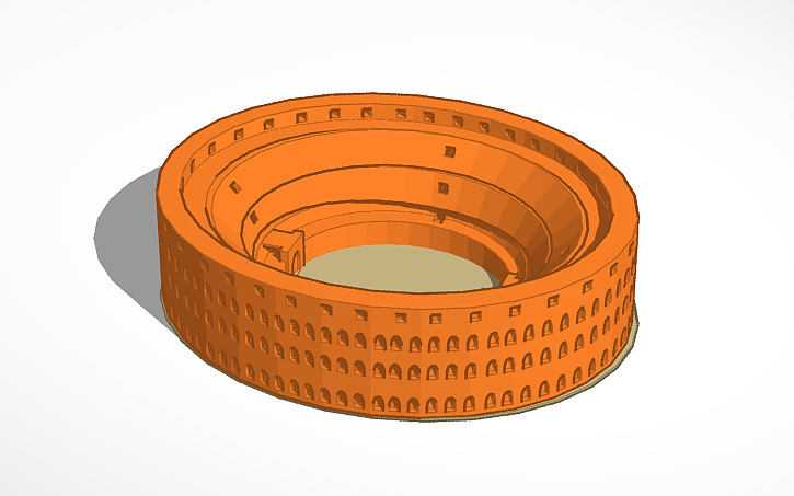 3D design WNL2022 Colosseum - Tinkercad