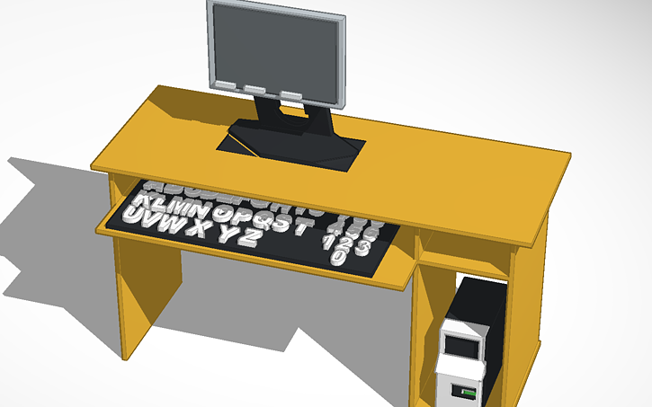 3D design desktop computer | Tinkercad