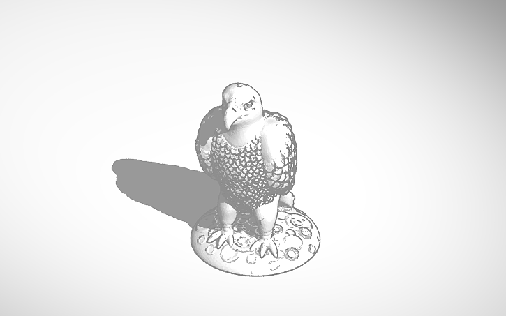 3D design eagle - Tinkercad