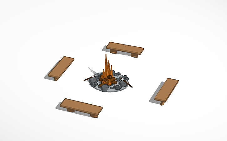 3D design Firepit - Tinkercad