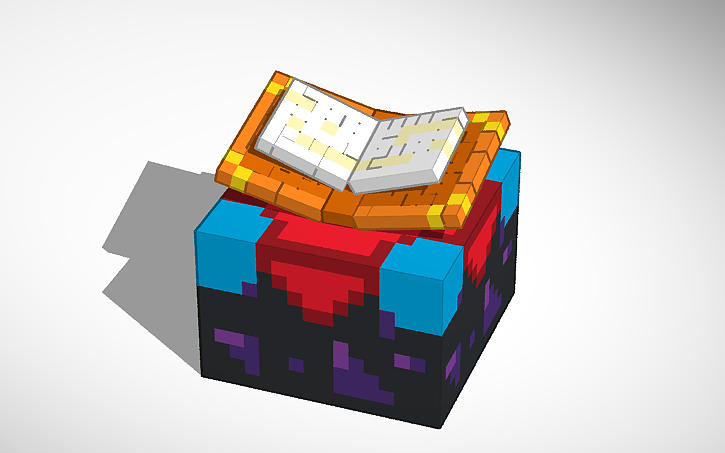 3D design Minecraft Enchanting Table - Tinkercad