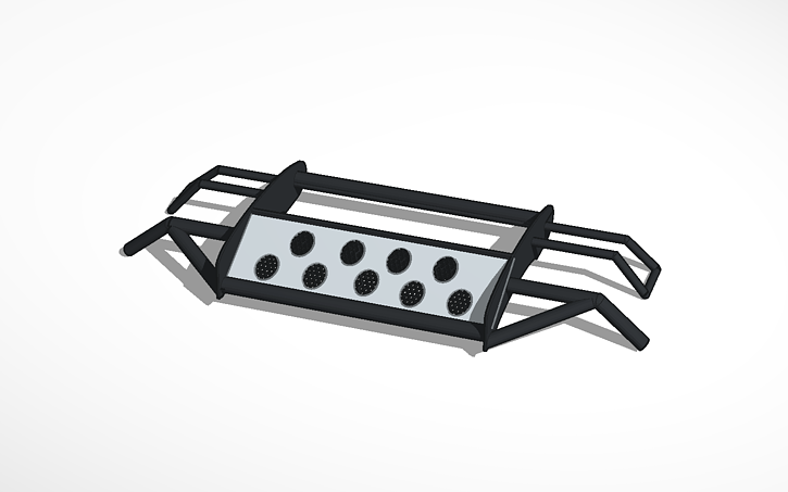 3D design front bumper - Tinkercad