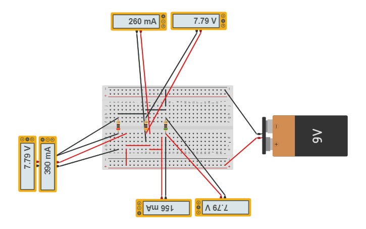 Circuit design Circuito en Paralelo | Tinkercad