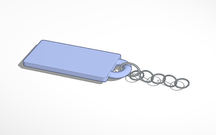 3D design keychain | Tinkercad