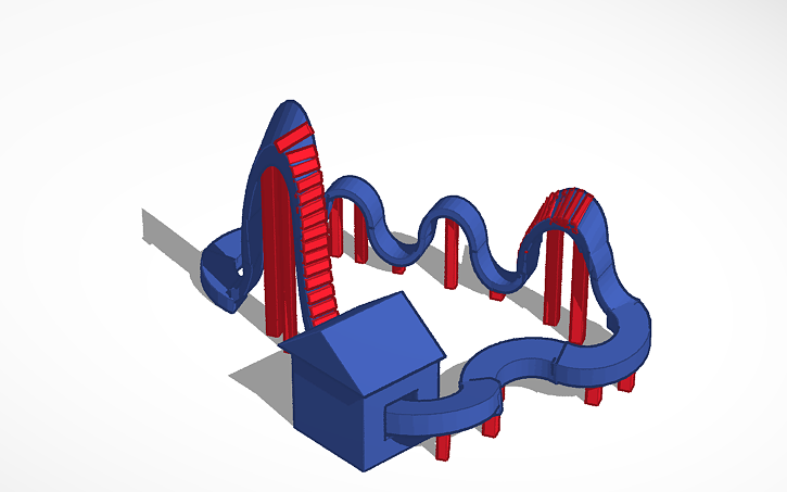 3D design Roller Coaster - Tinkercad