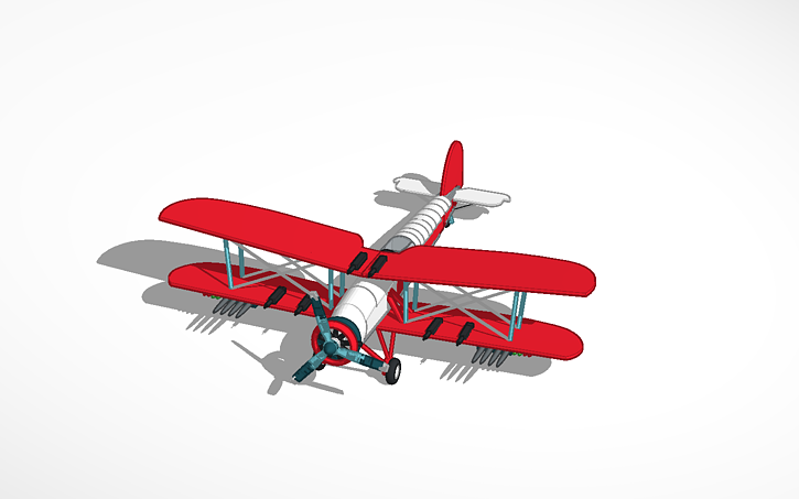3D design stunt plane - Tinkercad