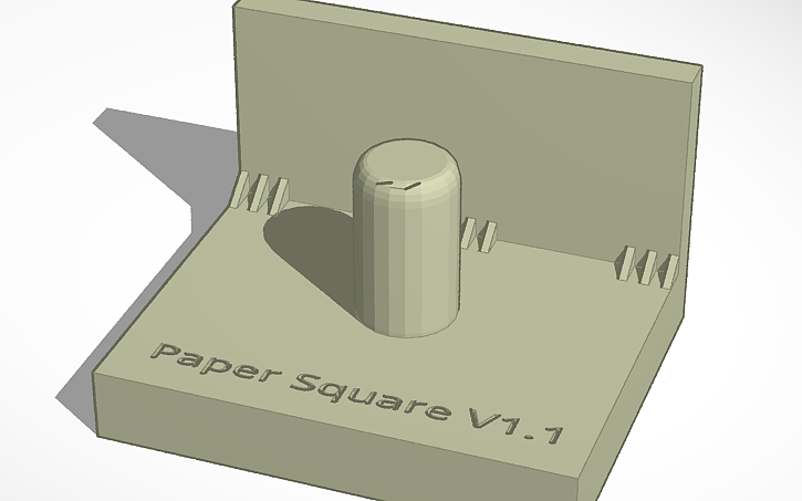 3D design Paper Square | Tinkercad