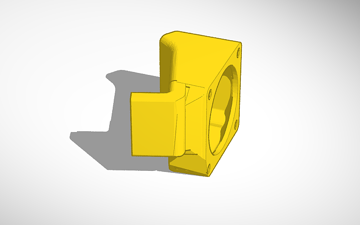 3D design fan duct 40x40mm fan nano vertex k8600 - Tinkercad