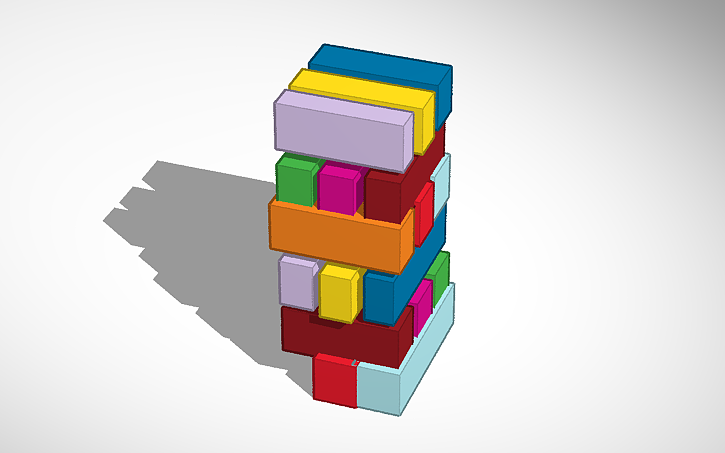 3D design jenga - Tinkercad