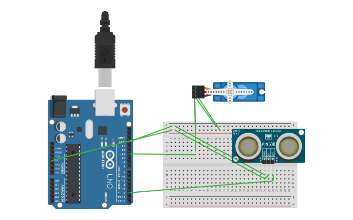 Circuit design Barrera | Tinkercad