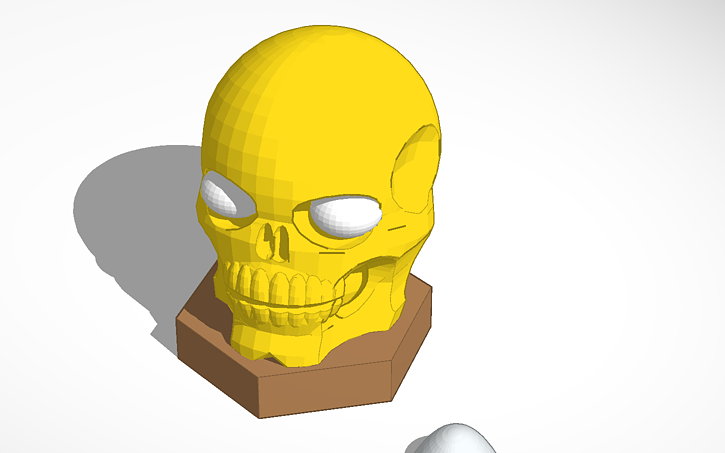3D design skull - Tinkercad