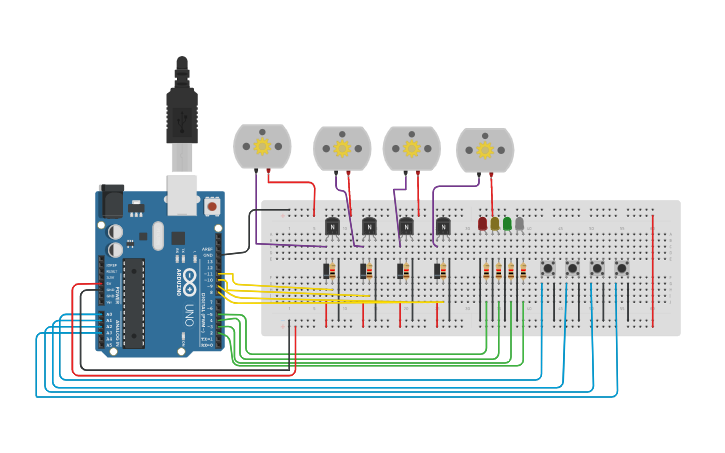 Circuit design Vending machine T | Tinkercad