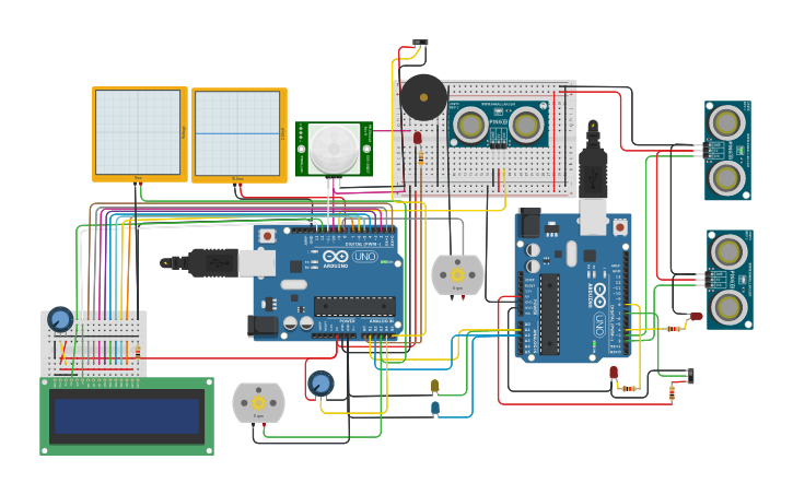 Circuit design ADAS SYSTEM - Tinkercad