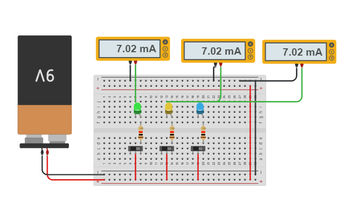 Circuit Design Parallel Circuit Tinkercad