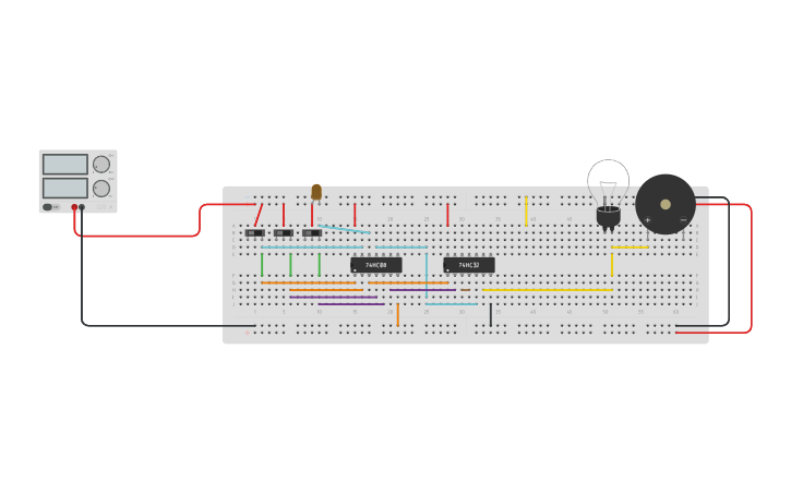 Circuit design Indicador de Botellas - Tinkercad