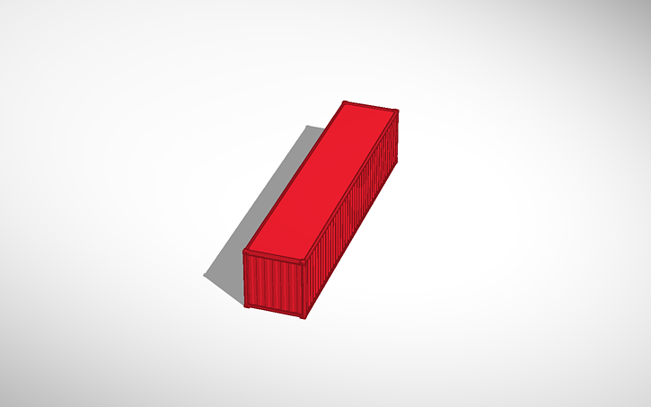 3D design container - Tinkercad