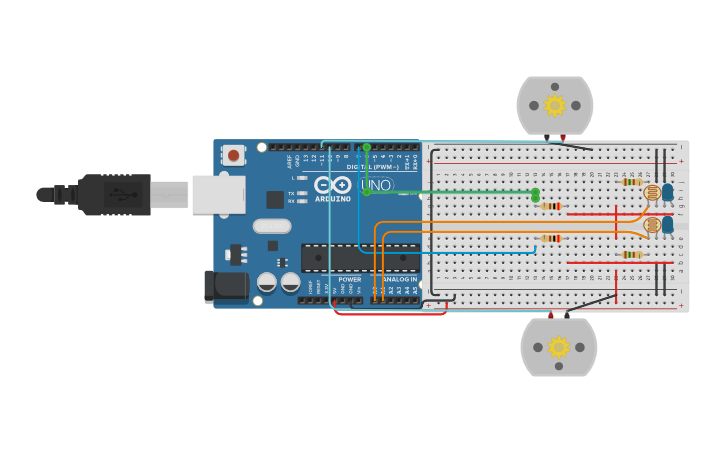 Circuit Design Projeto Arduino Com Motor Que Segue Linha E Sensor Ldr 4528