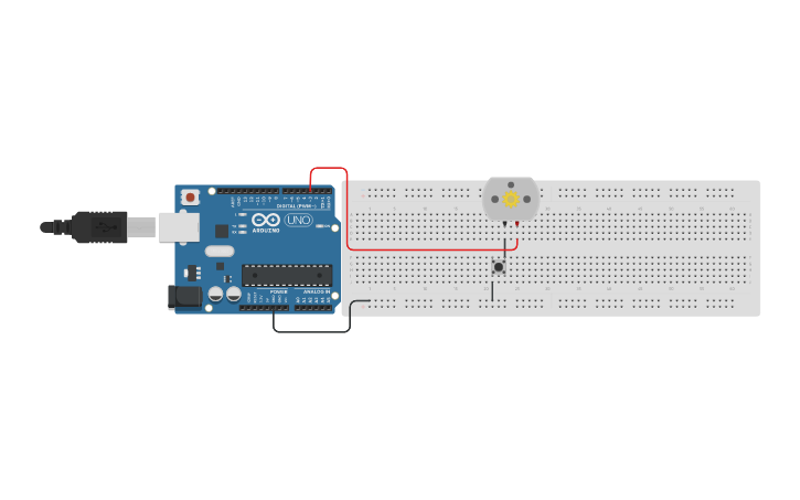 Circuit design Arduino movimiento motor Camila Ayala | Tinkercad