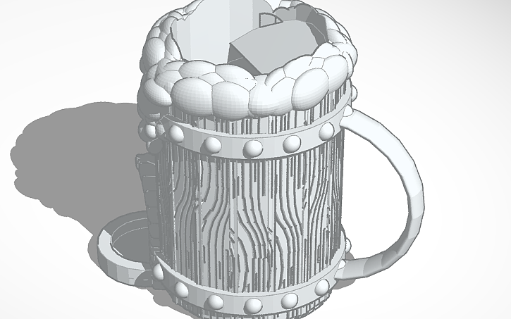 3D design Beer Mug Dice Tower - Tinkercad