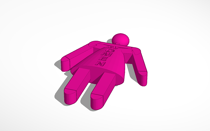 3D design Women's sign model - Tinkercad
