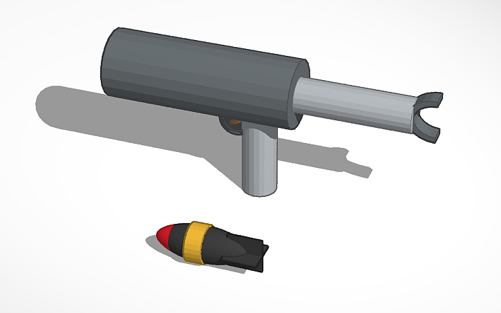 3D design nuke lancher/ nuke - Tinkercad