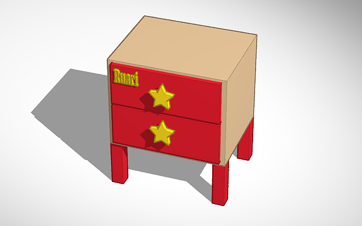 3D design Bedside Table - Ruari | Tinkercad
