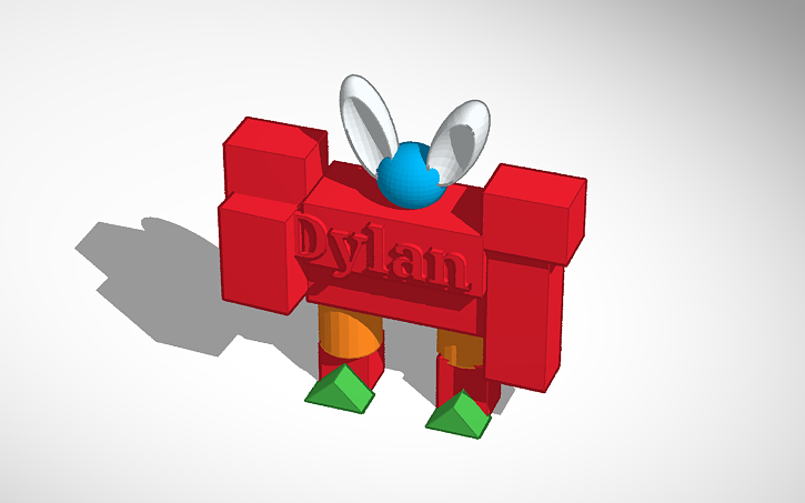 3D design Dylan robot - Dylan - Tinkercad