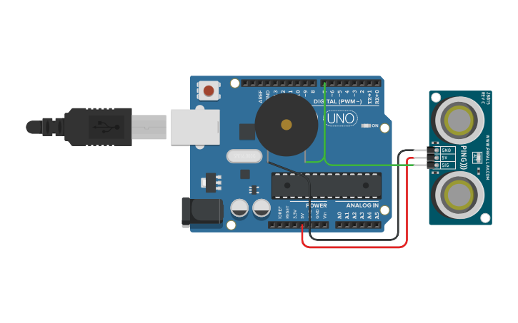 Circuit Design Montion Sensor Alarm Tinkercad