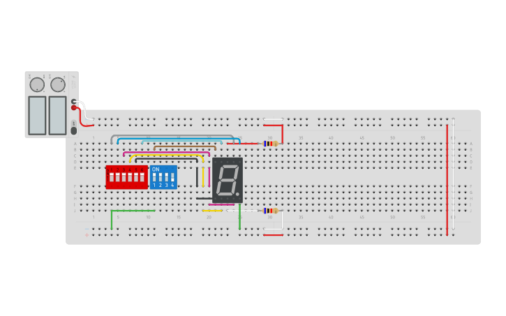 Circuit design CIRCUITO ACTIVIDAD 3-4 | Tinkercad