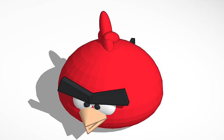 3D design Angry Bird - Tinkercad