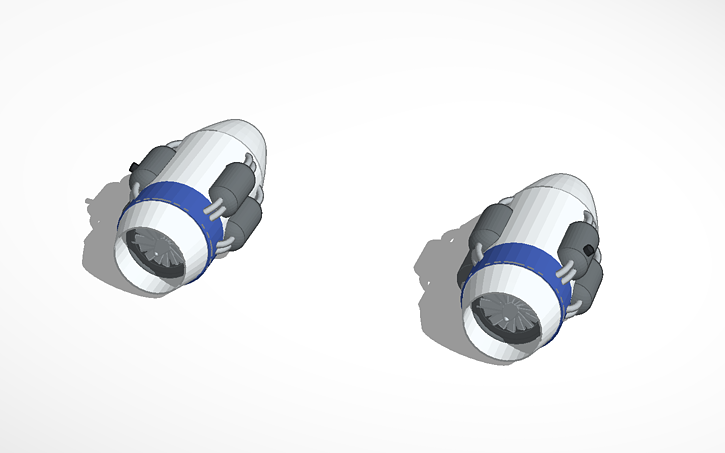3D design Jet engine - Tinkercad