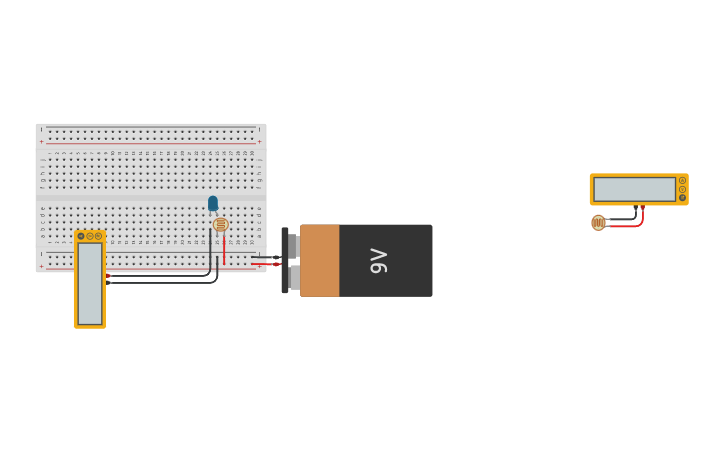 Circuit Design Photoresistor Tinkercad