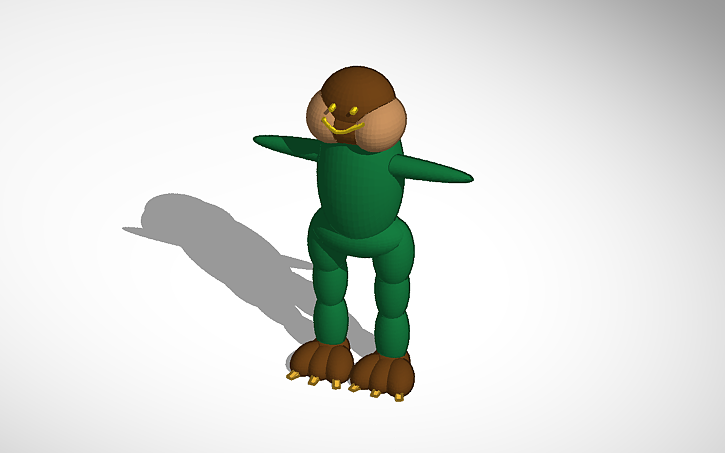 3D design raeb the bear - Tinkercad