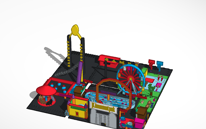 3D design JK Amusement Park - Tinkercad