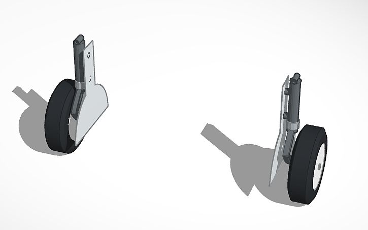 3D design Spitfire Landing gear - Tinkercad