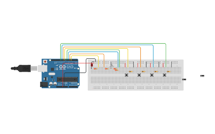 Circuit design ON_OFF_LED_RGB - Tinkercad
