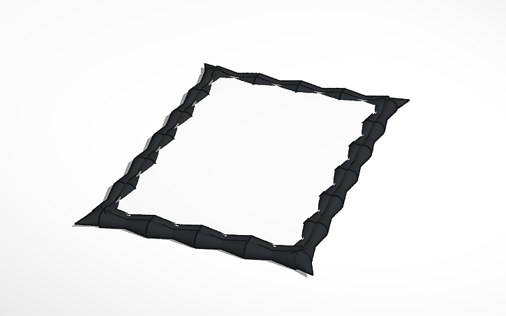 3D design Spiked Picture Frame - Tinkercad