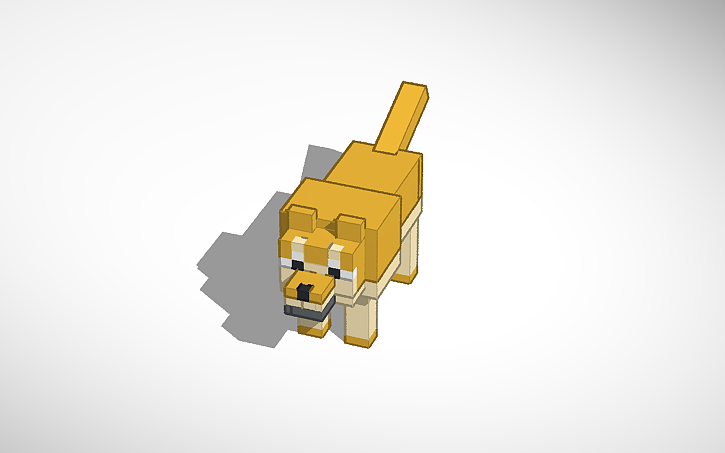3D design Minecraft Doge Meme Dog! - Tinkercad