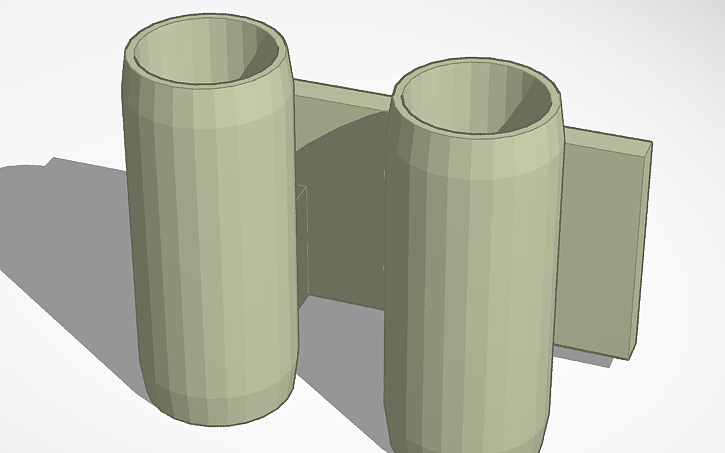 3D design fishing rod holder - Tinkercad