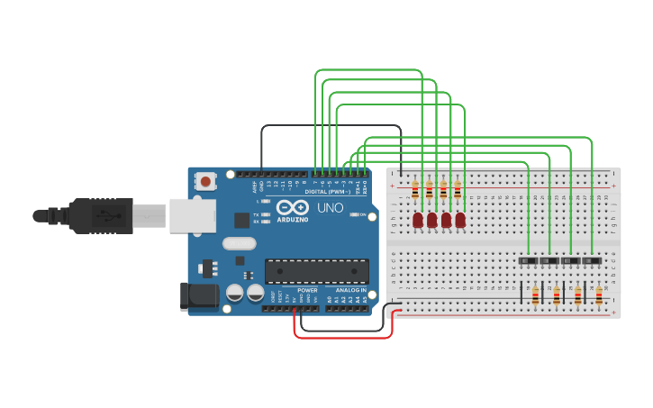 Circuit Design 4 Bit 2s Complement Tinkercad