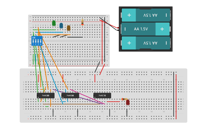 Circuit design laboratory 6(digital electronics) | Tinkercad