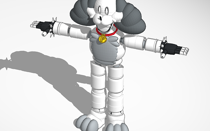 3D design Percy poodle - Tinkercad