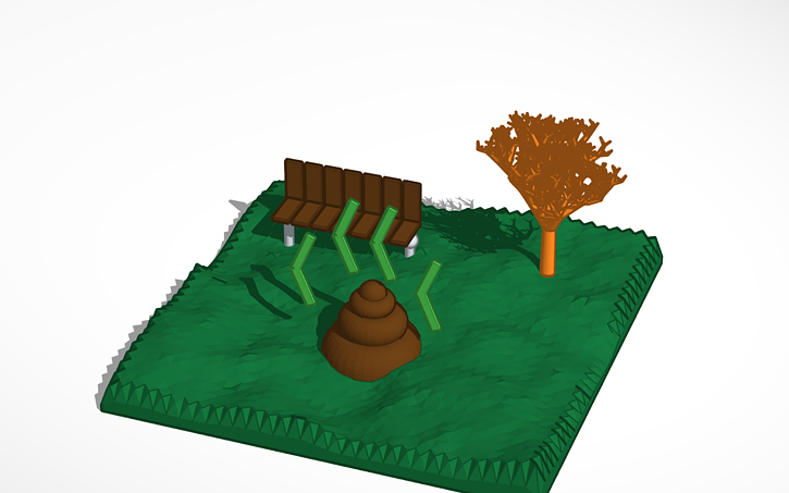 3D design Poo comp - Tinkercad