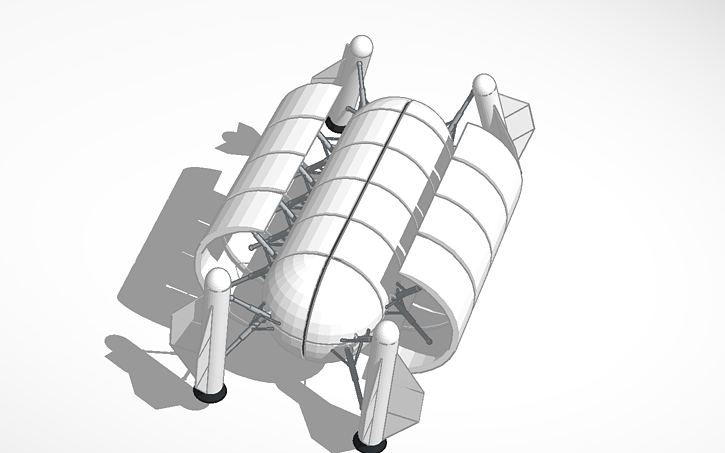 3D design Mars Base Lander - Tinkercad