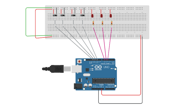 Circuit design Punto 5 | Tinkercad