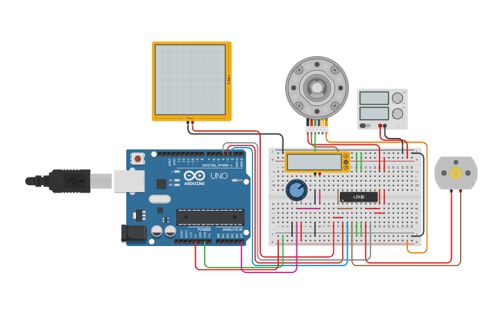 Circuit design Robotic Sys. Design PWM Motor Controller - Tinkercad