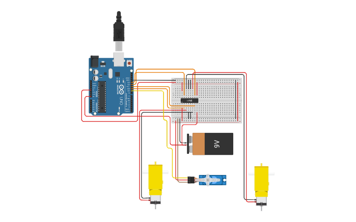 Circuit design Carro a control Remoto S 3 | Tinkercad