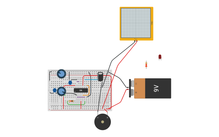 Circuit design Atari Punk Console with 556 - Tinkercad