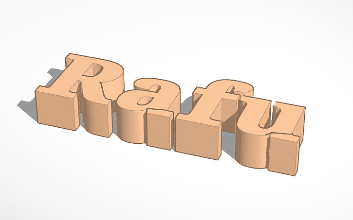 3D design Text | Tinkercad