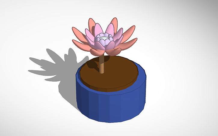 3D design flower - Tinkercad